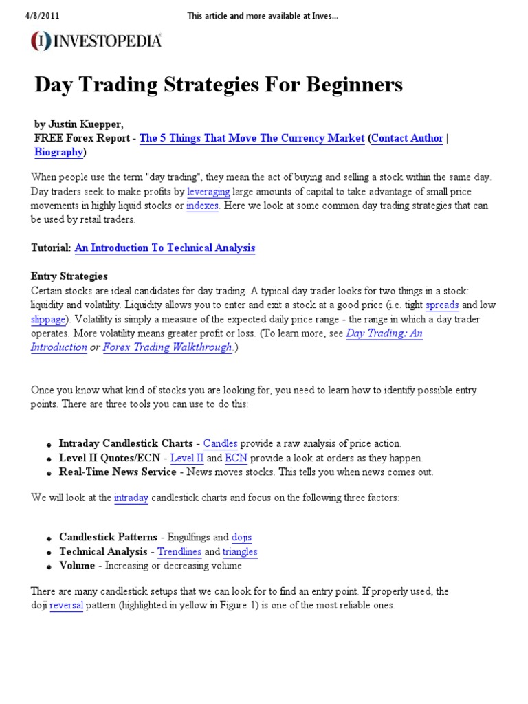 Essential Day Trading Strategies Guide | PDF | Day Trading | Securities ...
