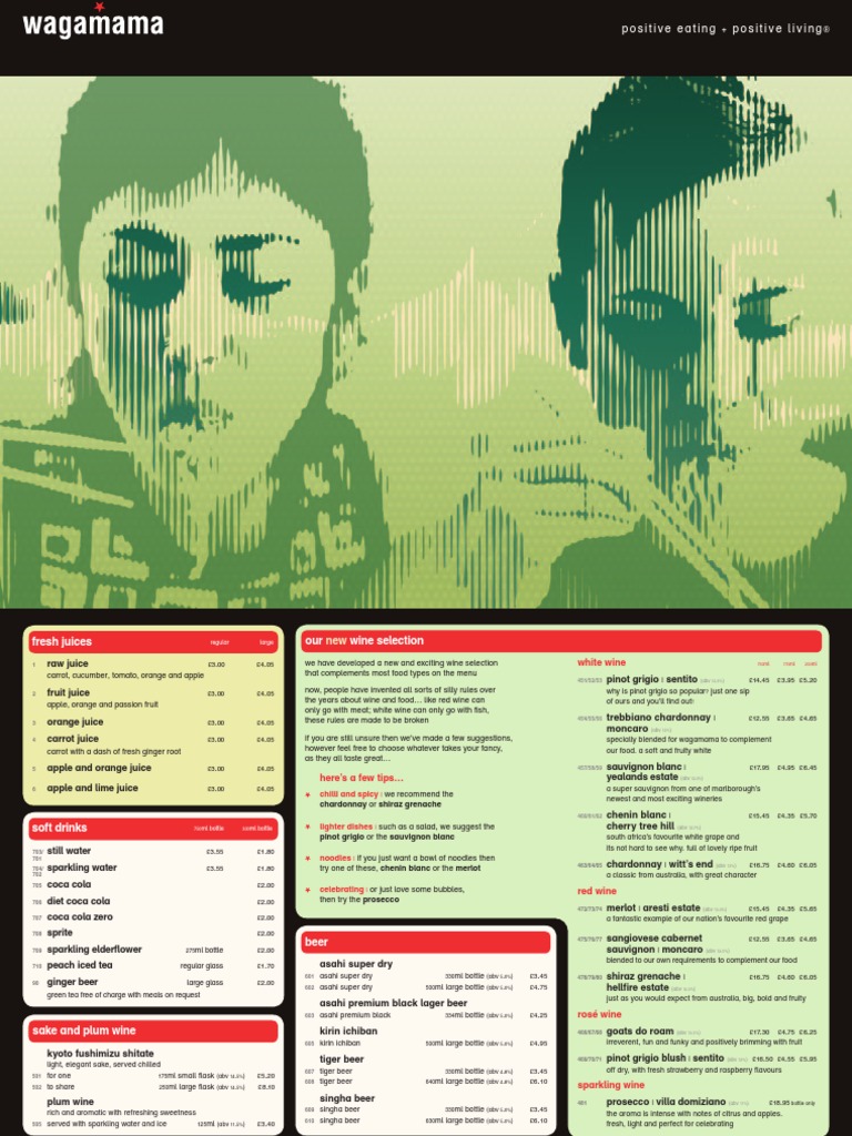 Wagamama Main Menu June 2010 | PDF | Ramen | Curry