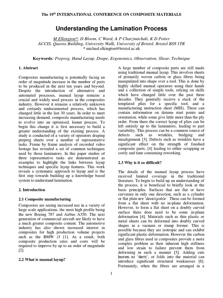 Understanding The Lamination Process | PDF | Composite Material | Sheet ...