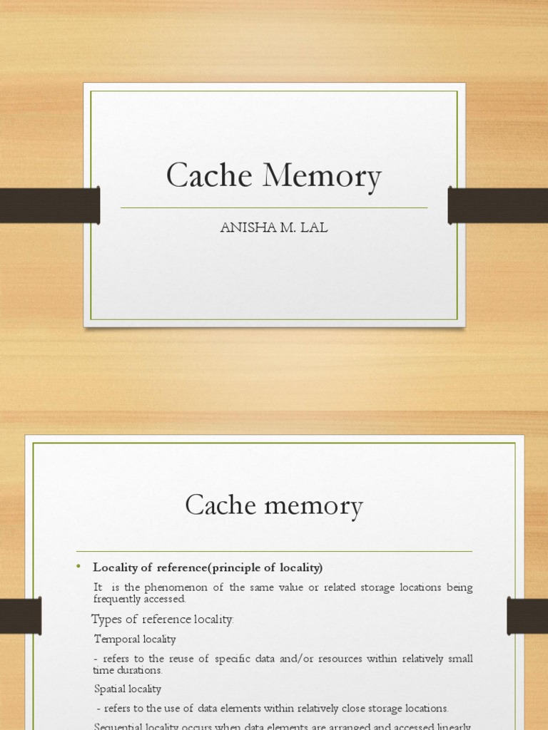 Cache Memory Management Guide | PDF | Cpu Cache | Cache (Computing)