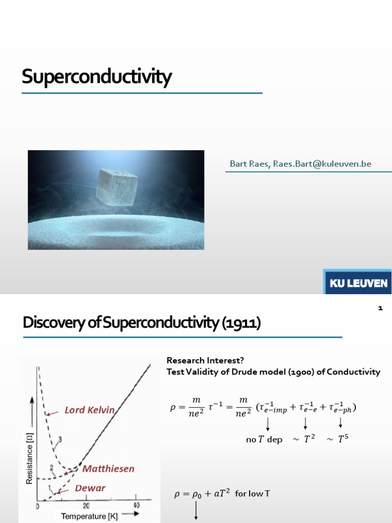 Electron Correlations Superconductivity Lecture1 2021 - Update | PDF | Superconductivity ...