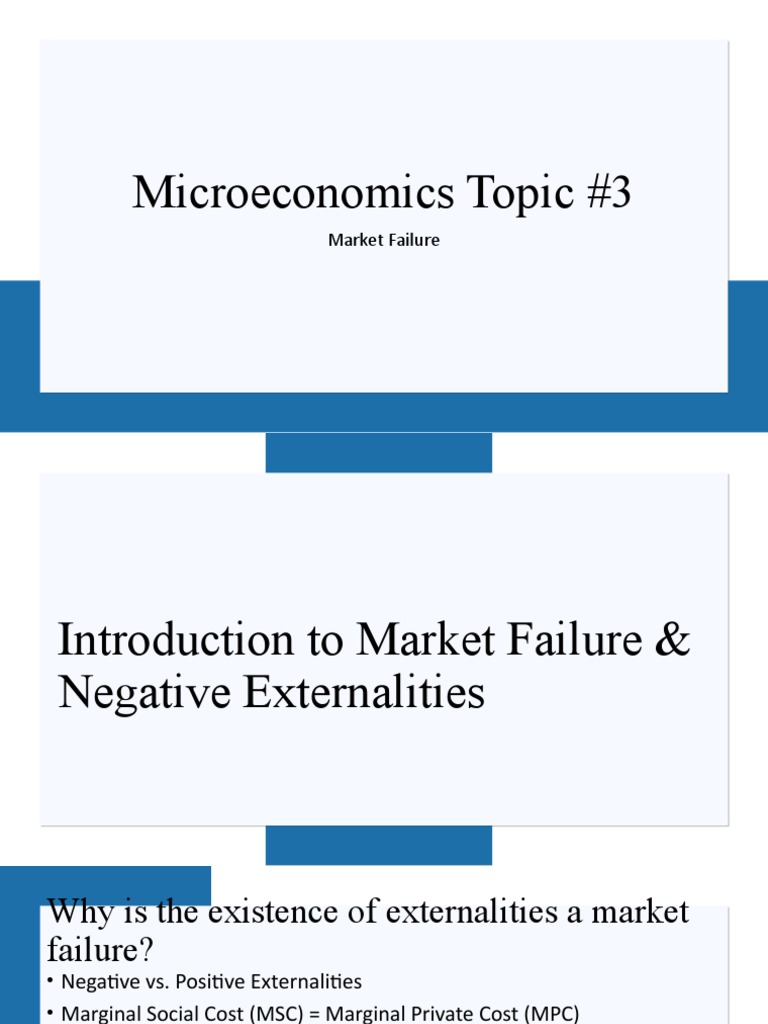 IB Topic #3 - Market Failure | PDF | Externality | Taxes