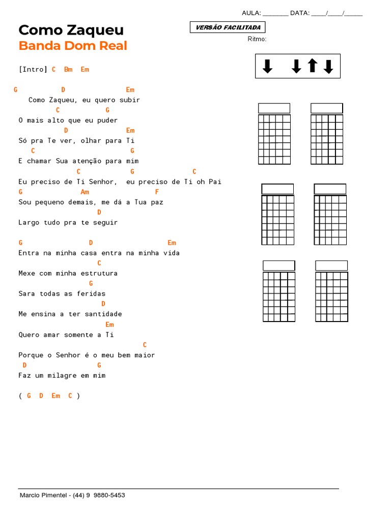 Banda Dom Real - Como Zaqueu | PDF