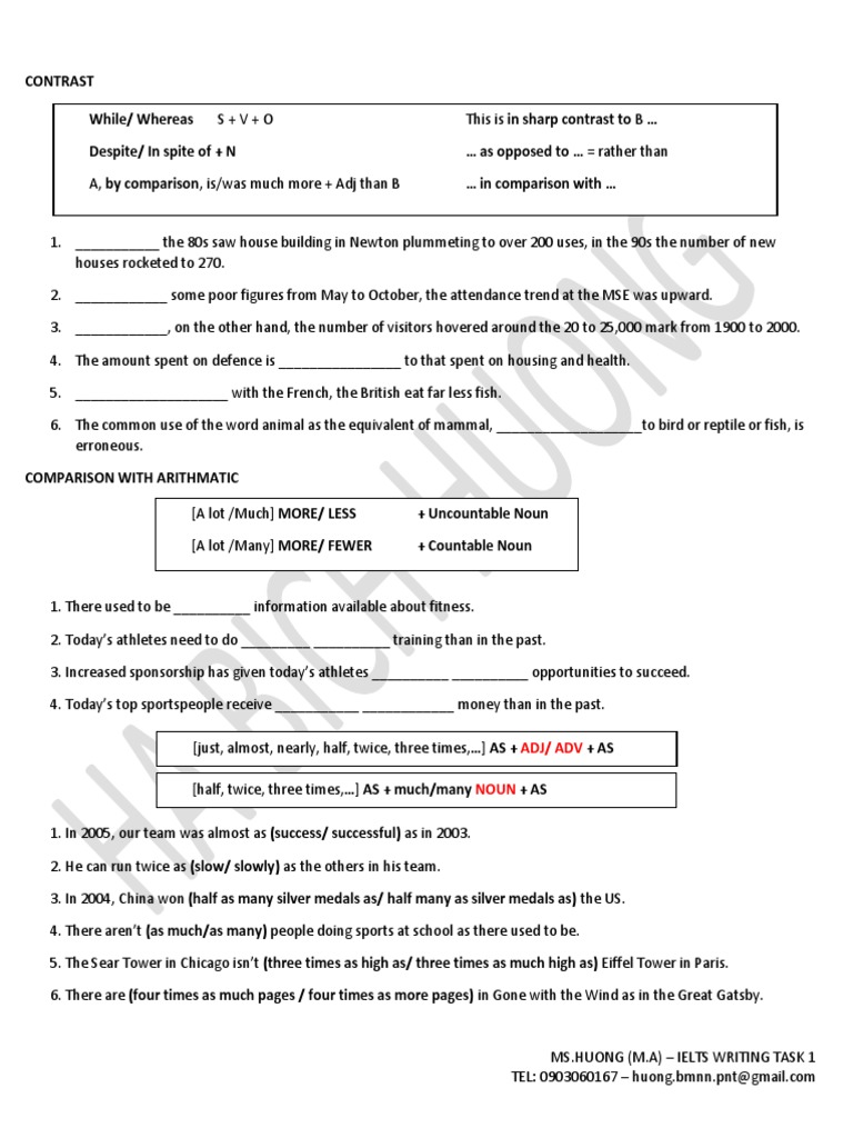 Ielts Writing Task 1 | PDF | Linguistics | Syntax