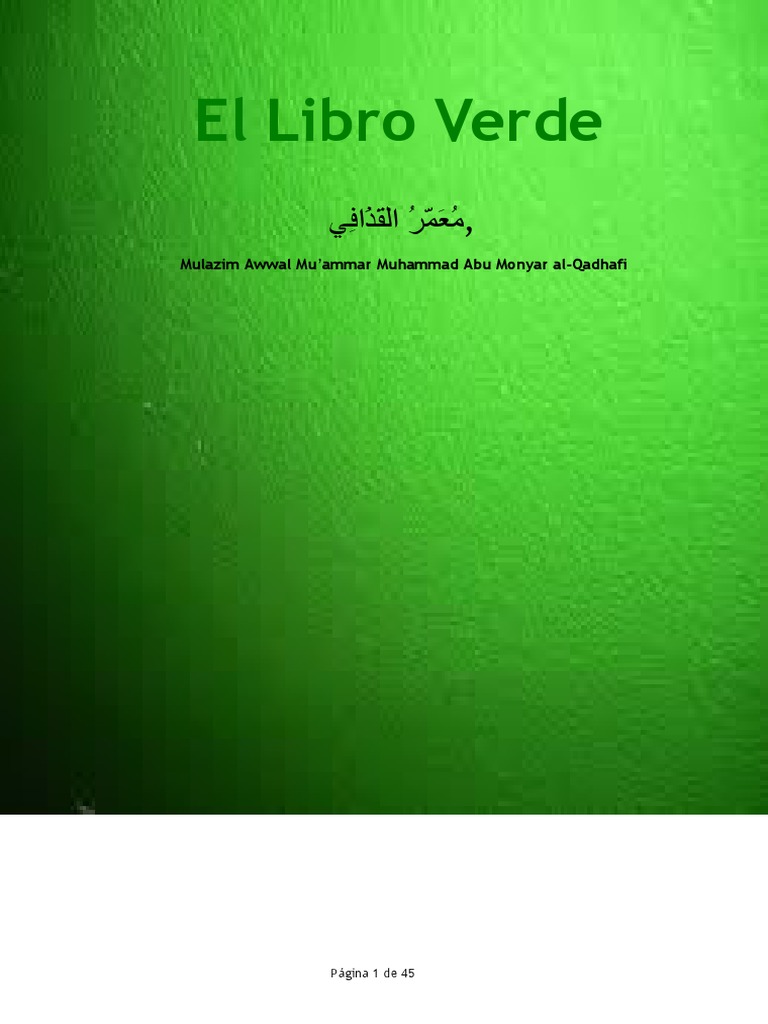 El Libro Verde de Gadafi: Democracia Real | PDF