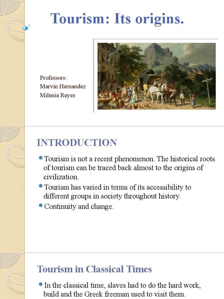 Tourism and Its Origin | PDF | Tourism
