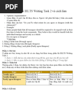 Cách Viết Writing IELTS - Task 2 | PDF