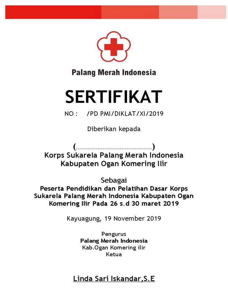 Sertifikat KSR 2 | PDF