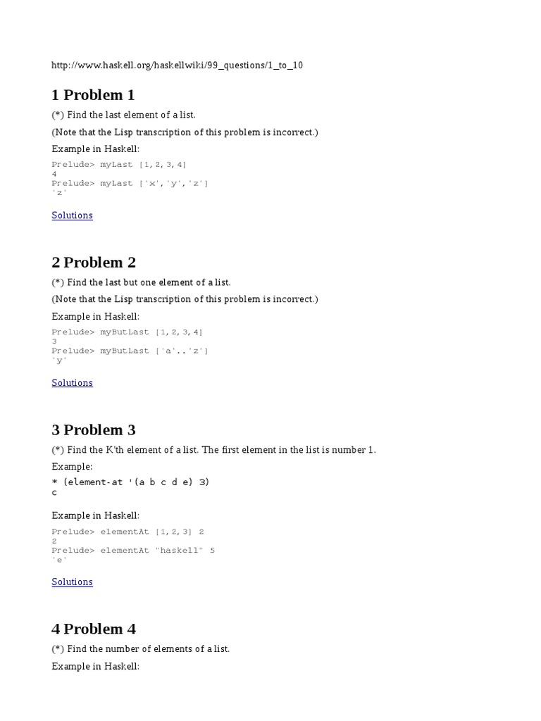 Haskell Problems Download Free Pdf Data Compression Computer Data
