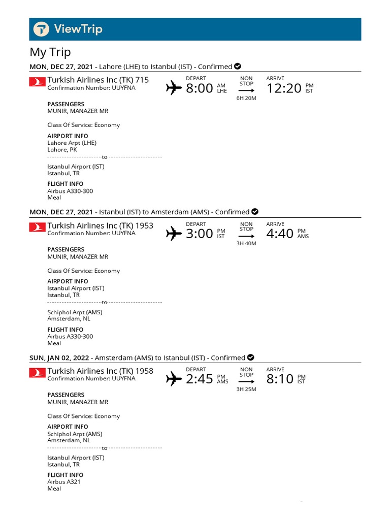 Travelport Viewtrip - My Trip MANAZER | PDF | Aviation | Transport ...