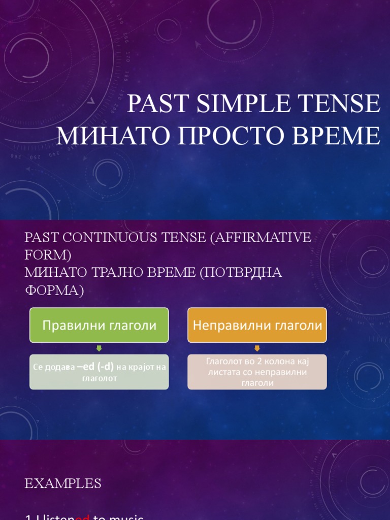 Past Simple - Presentation | PDF