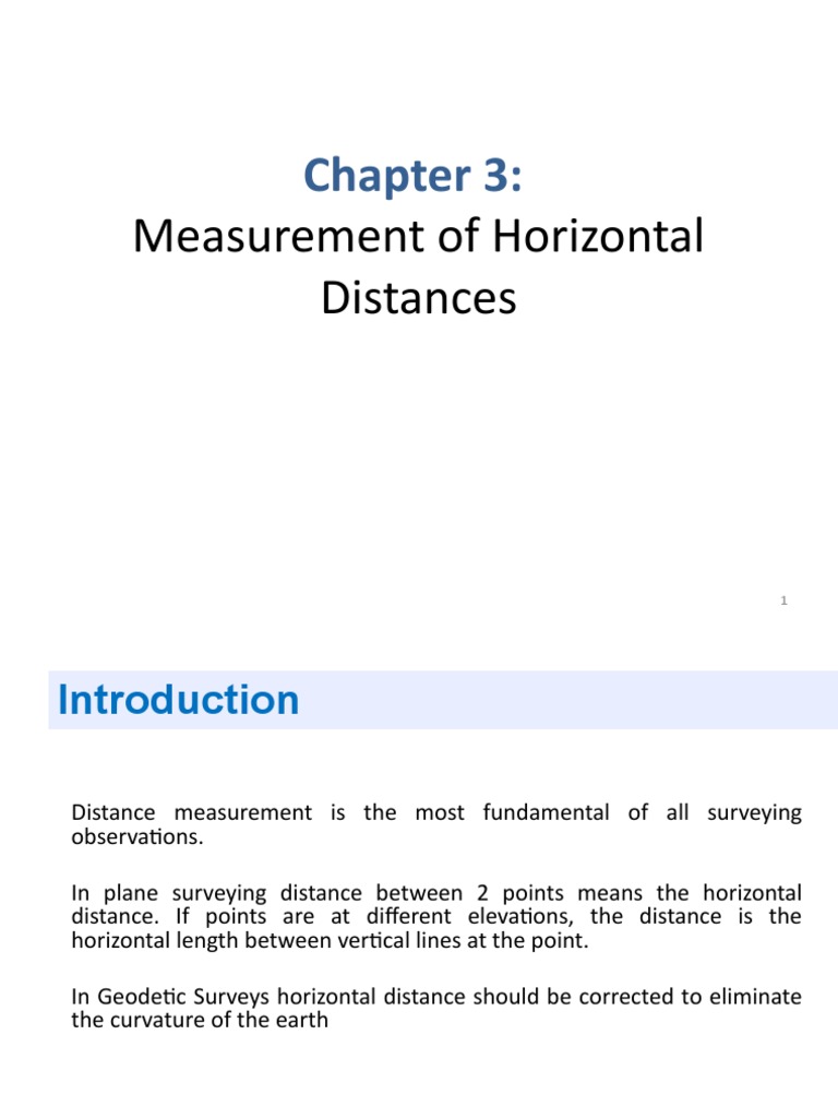 Chapter 3 - Measurement of Horizontal Distances | PDF | Surveying ...