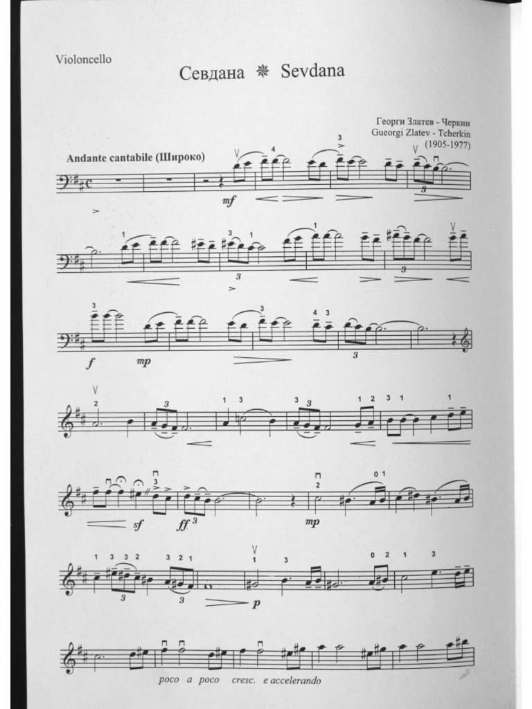 Sevdana by Georgi Zlatev - Cherkin (SOLO) | PDF