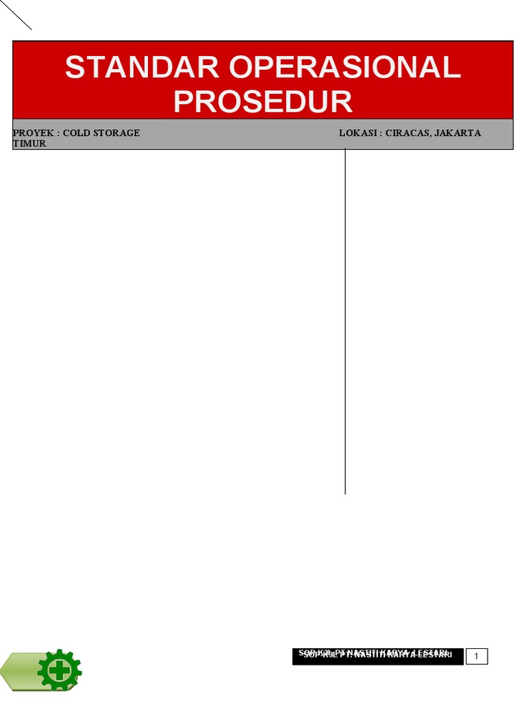 Sop k3 Konstruksi (NKL) Fix | PDF