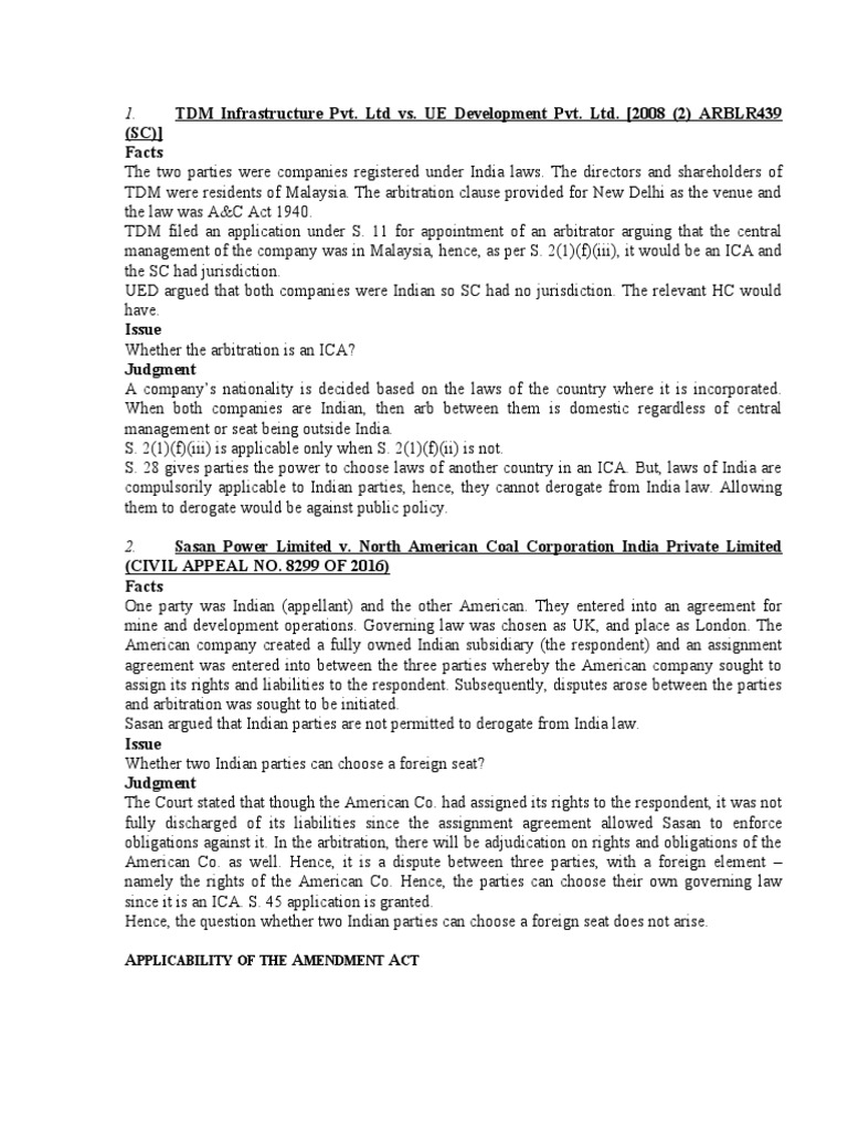 ADR - Detailed Briefs | PDF | Arbitration | Lawsuit