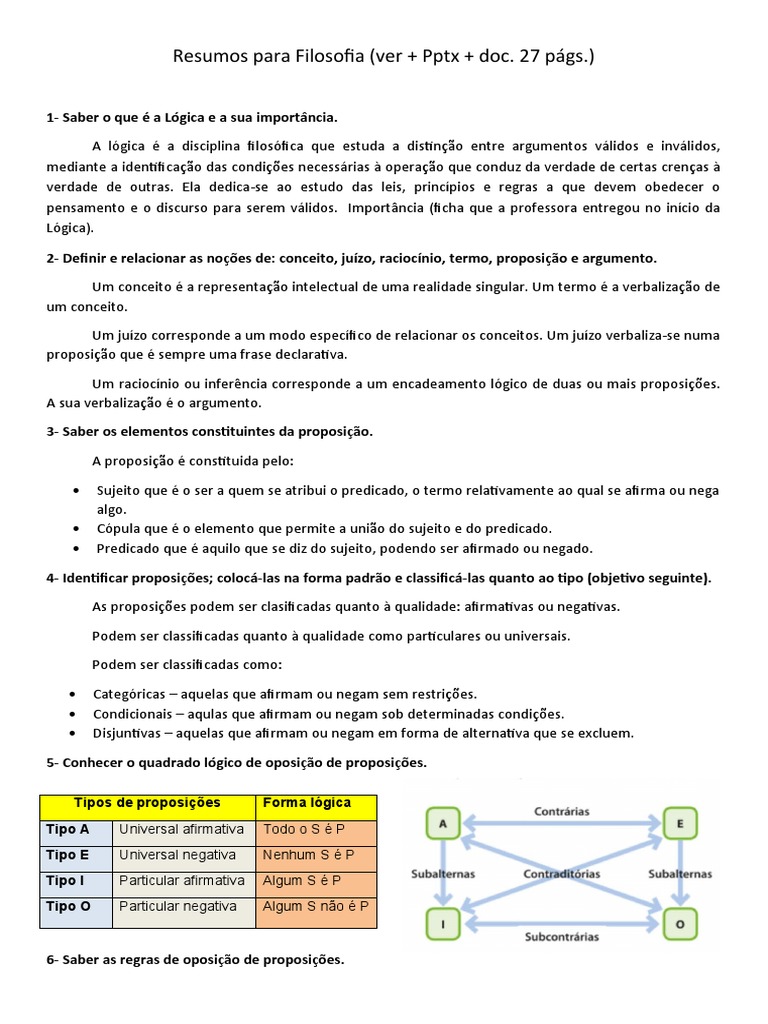 Guia Completo de Lógica Filosófica | PDF | Argumento | Raciocínio dedutivo
