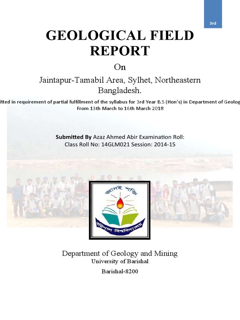 Geological Field Report: Sylhet Area | PDF | Geomorphology | Geology