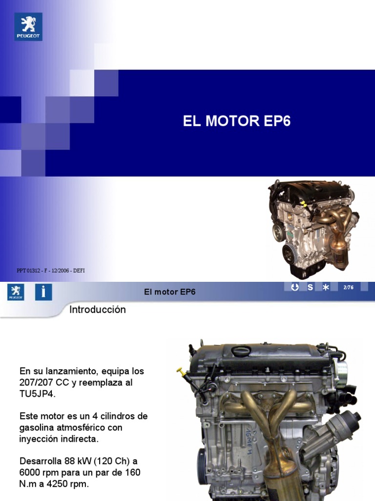 El Motor Ep6: PPT 01312 - F - 12/2006 - DEFI | PDF | Inyección de ...