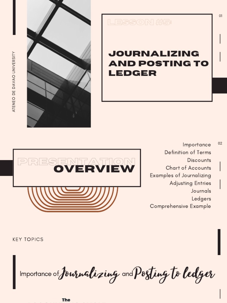 Journalizing and Posting To Ledger | PDF