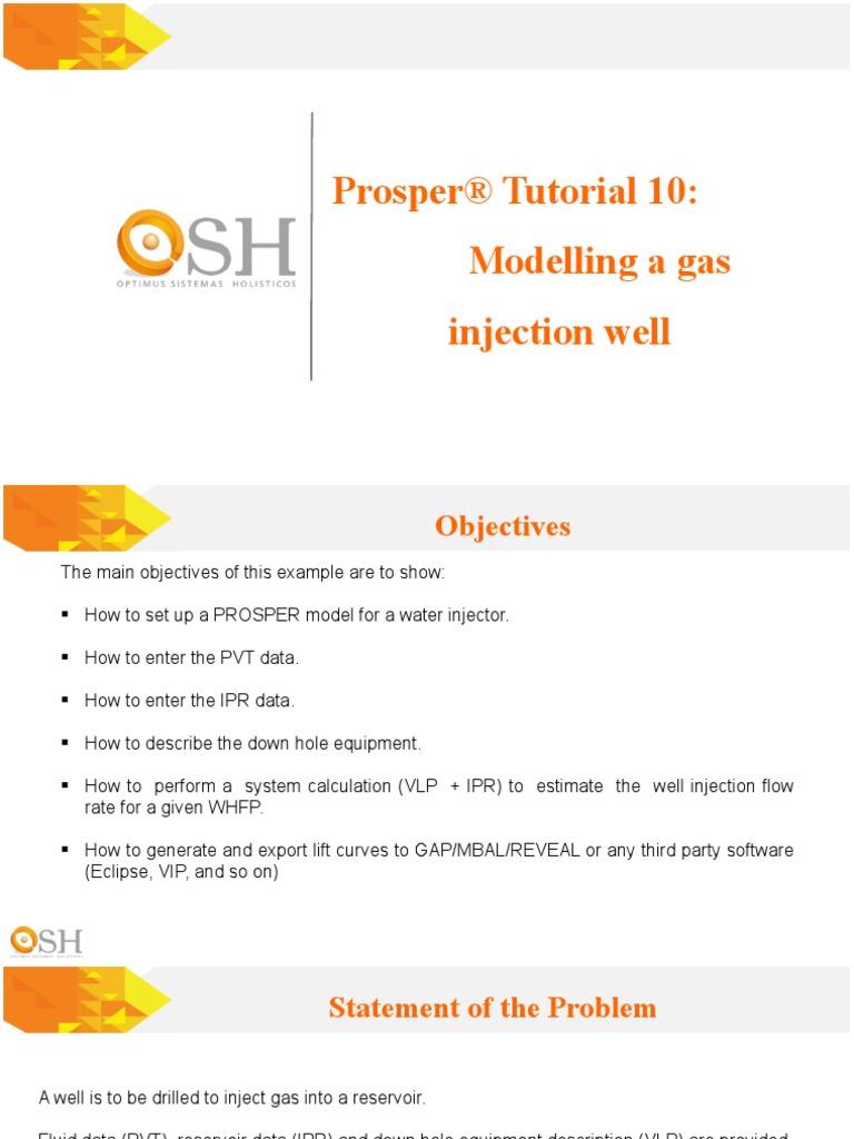 Prosper® Tutorial 10: Modelling A Gas Injection Well | PDF | Petroleum ...