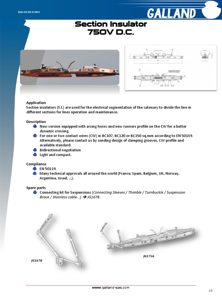 Section Insulator 750v | Download Free PDF | Insulator (Electricity ...
