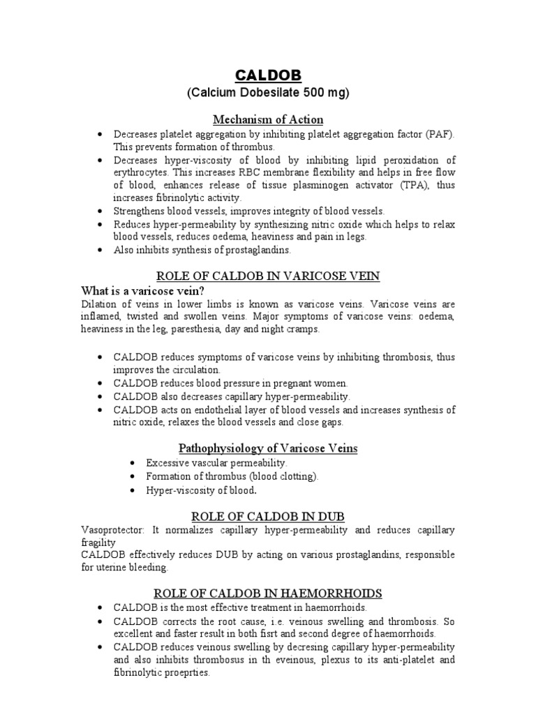 CALDOB | PDF | Vein | Blood Vessel