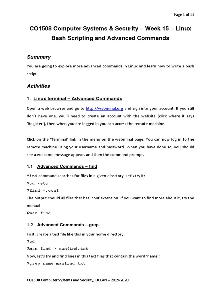 CO1508 Practical 15 | PDF | Control Flow | Computer File