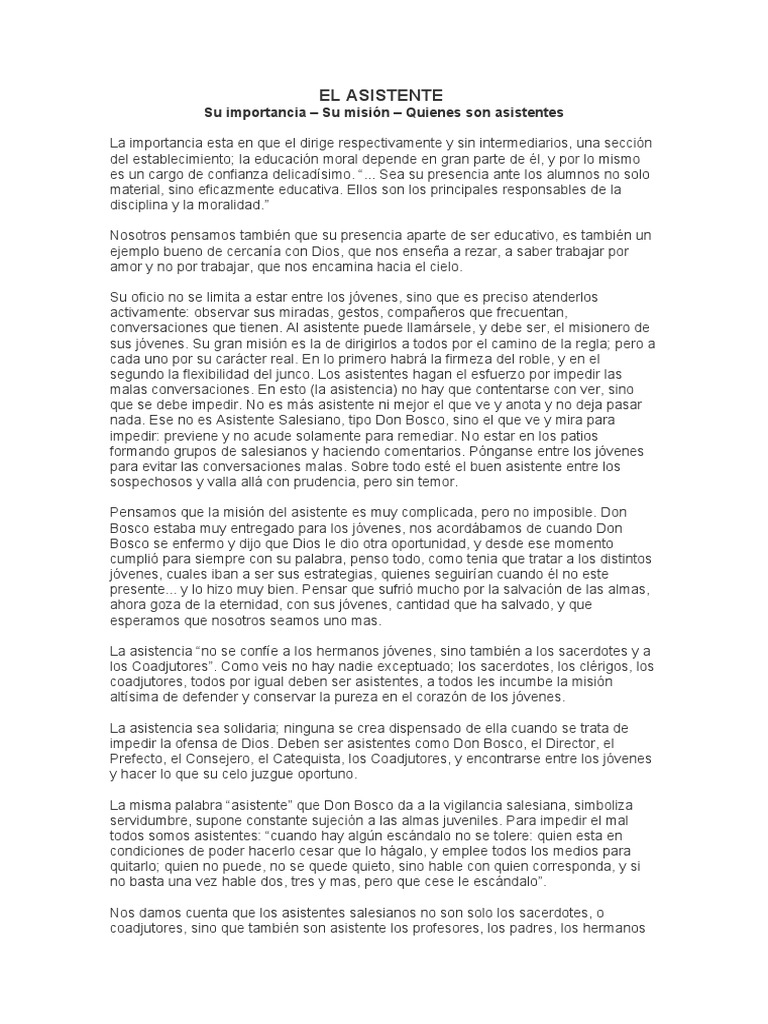 El Asistente | PDF