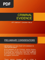 Criminal Evidence | PDF | Evidence (Law) | Evidence