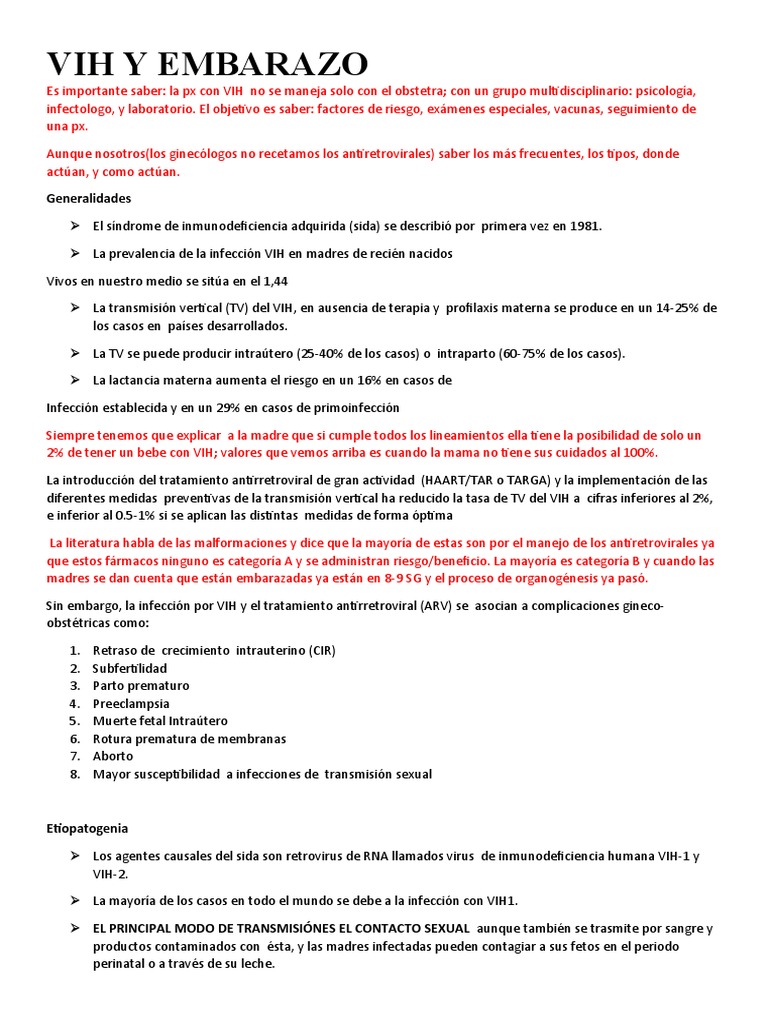 Vih y Embarazo Angela | PDF | VIH | Manejo del VIH / SIDA