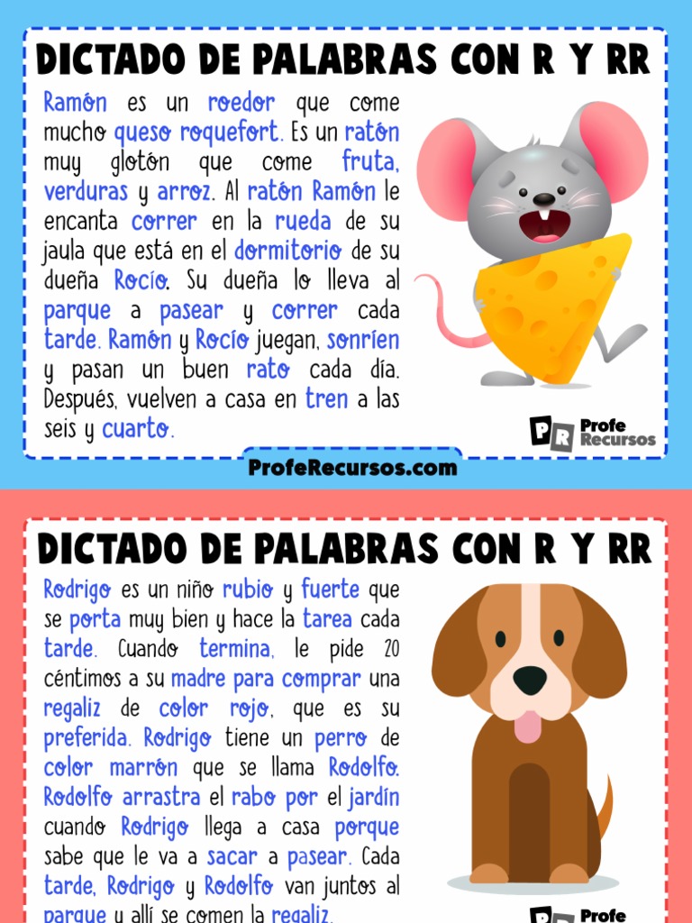 Dictados R y RR | PDF