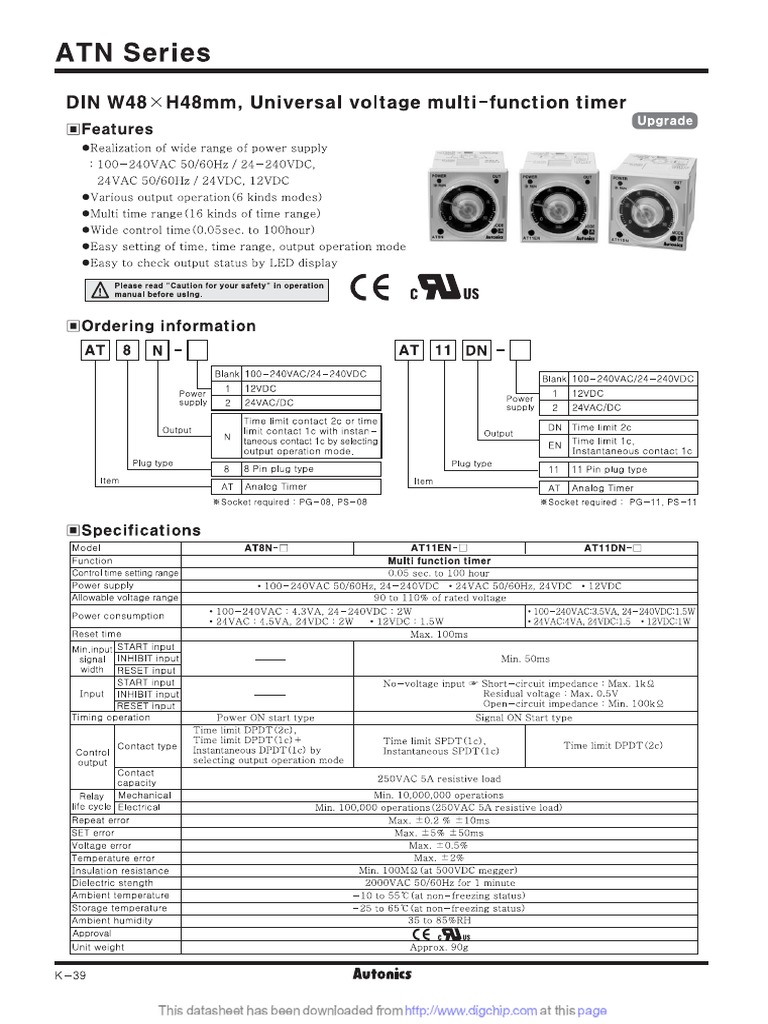 Timer AT11DN-24-240 | PDF