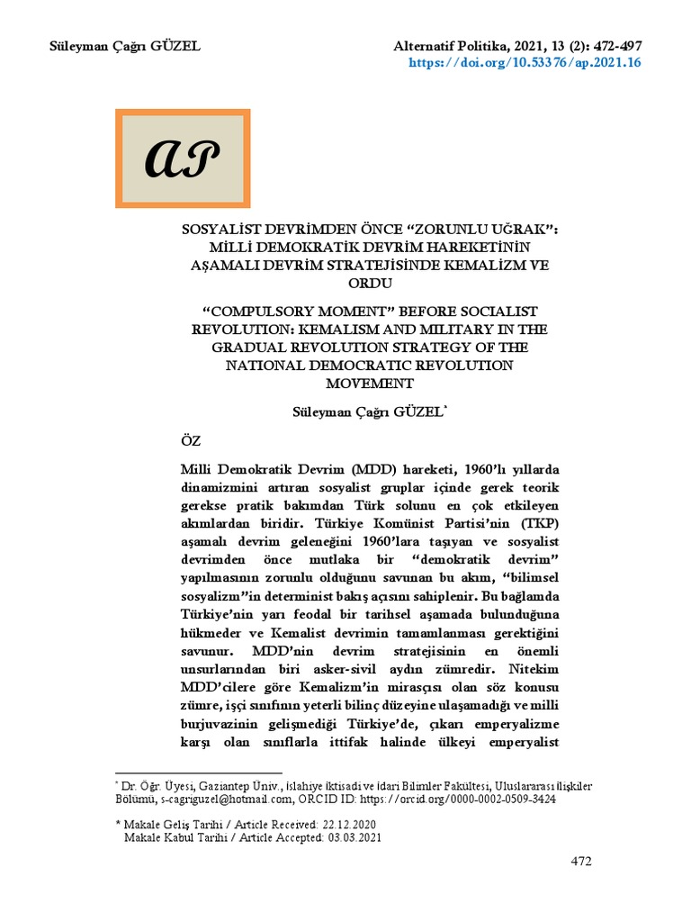 5 Suleyman Cagri Guzel Milli Demokratik Devrim | PDF