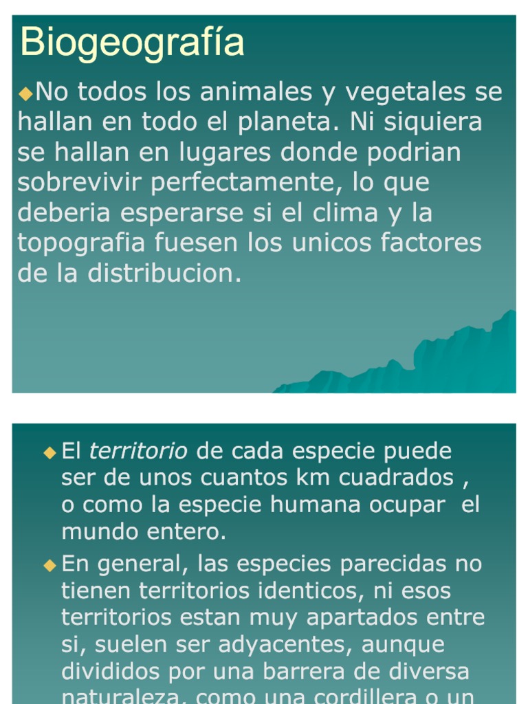 Biogeografía | PDF | Mamíferos | Marsupiales