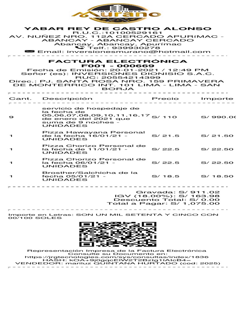 Yabar Rey de Castro Alonso | PDF