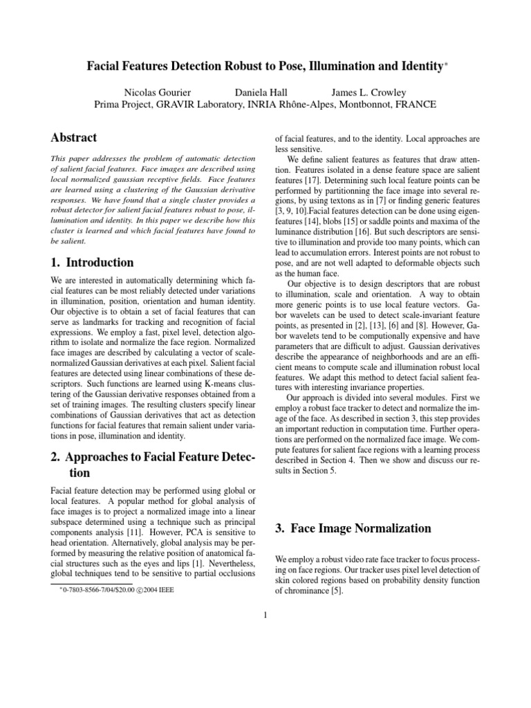 Facial Features Detection Robust To Pose, Illumination and Identity ...
