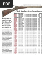 Rifle Recoil Table | PDF | Rifle | Cartridge (Firearms)