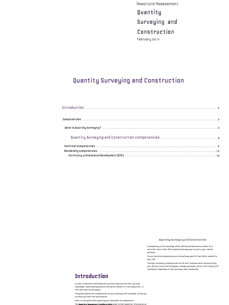 Qs and Construction Pathway Guide Associate Rics | PDF | Building ... Qs and Construction Pathway Guide Associate Rics | PDF | Building ...