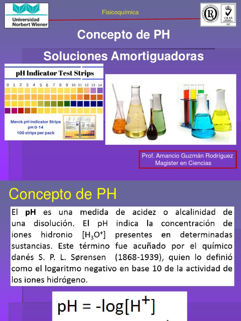 Sesión-04-05 Concepto de PH y Soluciones Amortiguadoras - Parte I | PDF
