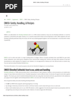 DMSO Health and Safety Information | PDF | Dimethyl Sulfoxide | Toxicity