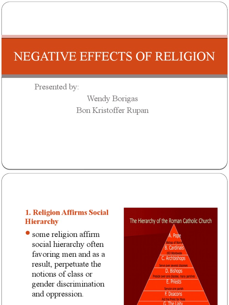 Negative Effects of Religion | PDF