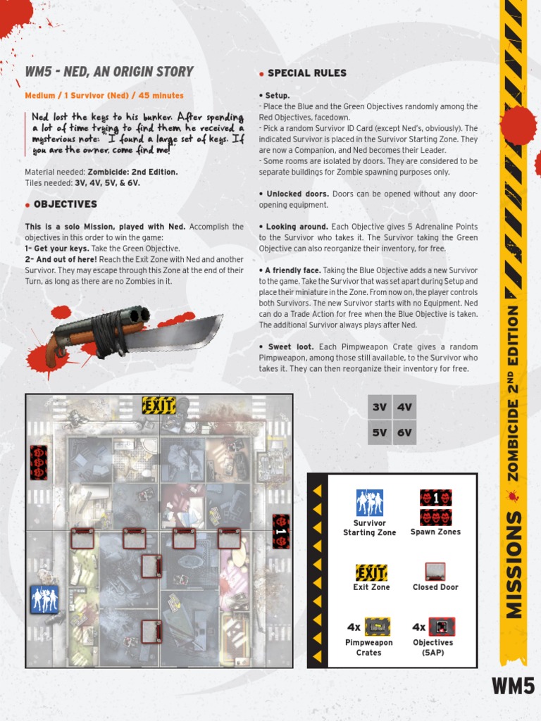 Ned's Solo Zombie Quest | PDF