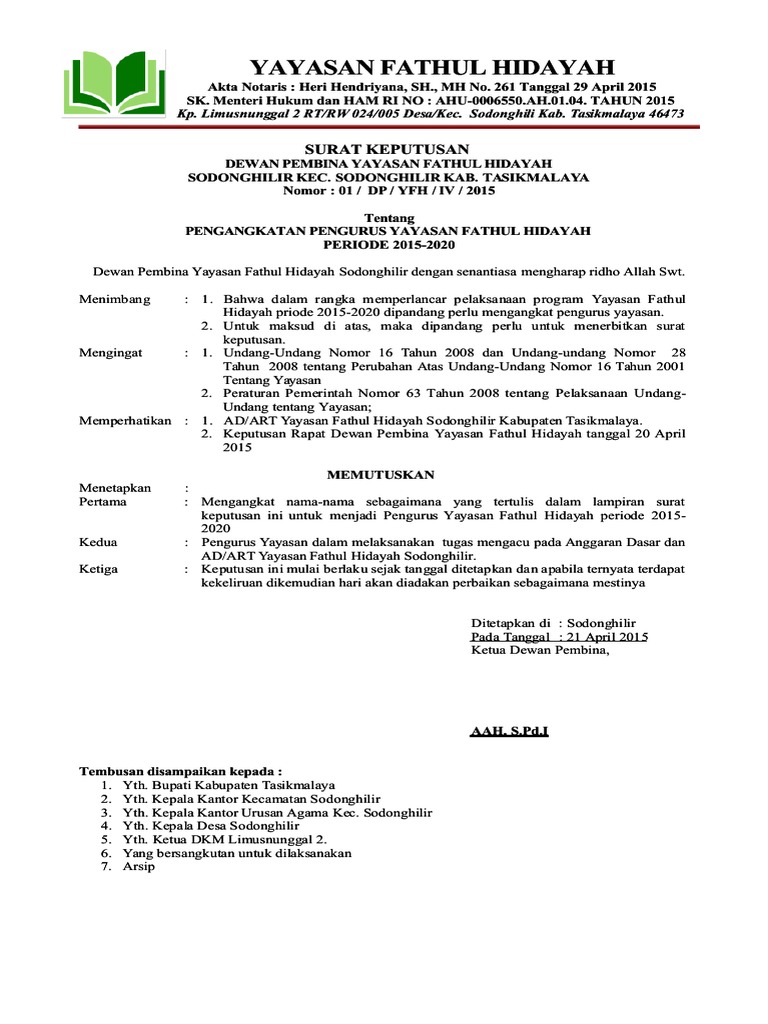 Yayasan Fathul Hidayah Yayasan Fathul Hidayah: Su (At % - Utusan Su (At ...