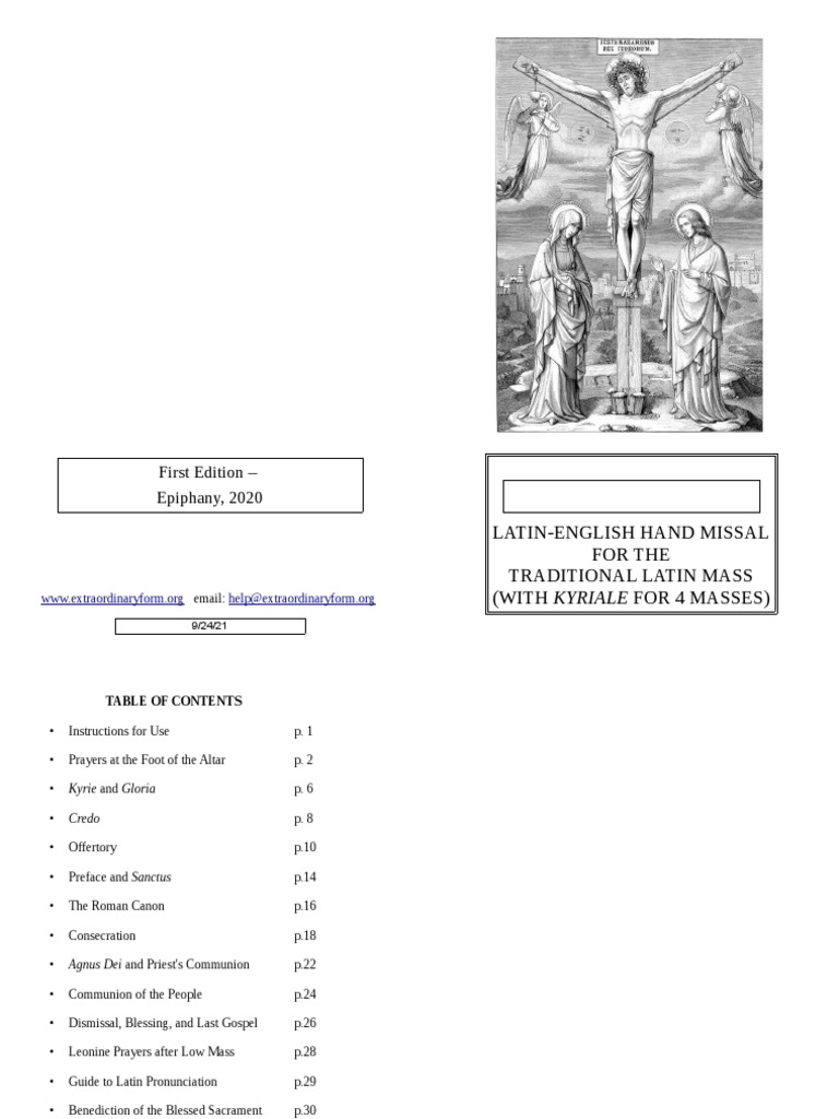 Latin-English Missal for Traditional Mass | PDF | Catholic Liturgy ...