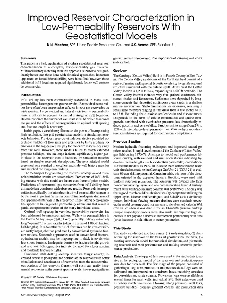 Improved Reservoir Characterization in L | PDF | Petroleum Reservoir ...