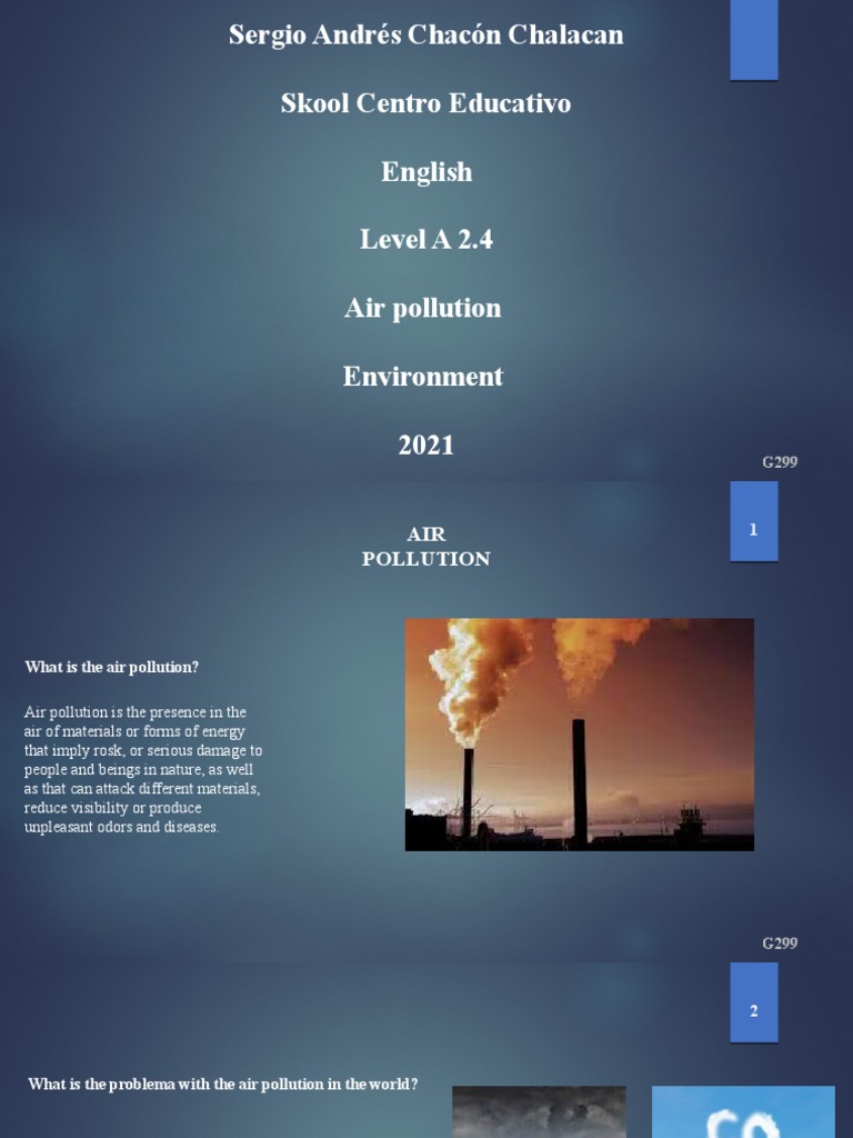 Air Pollution English | PDF
