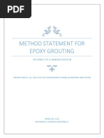 Method Statement - Cementitious Grouting | PDF | Concrete | Pump