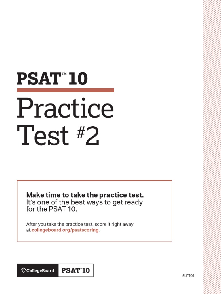 Psat 10 Practice Test 2 | PDF | Psat/Nmsqt