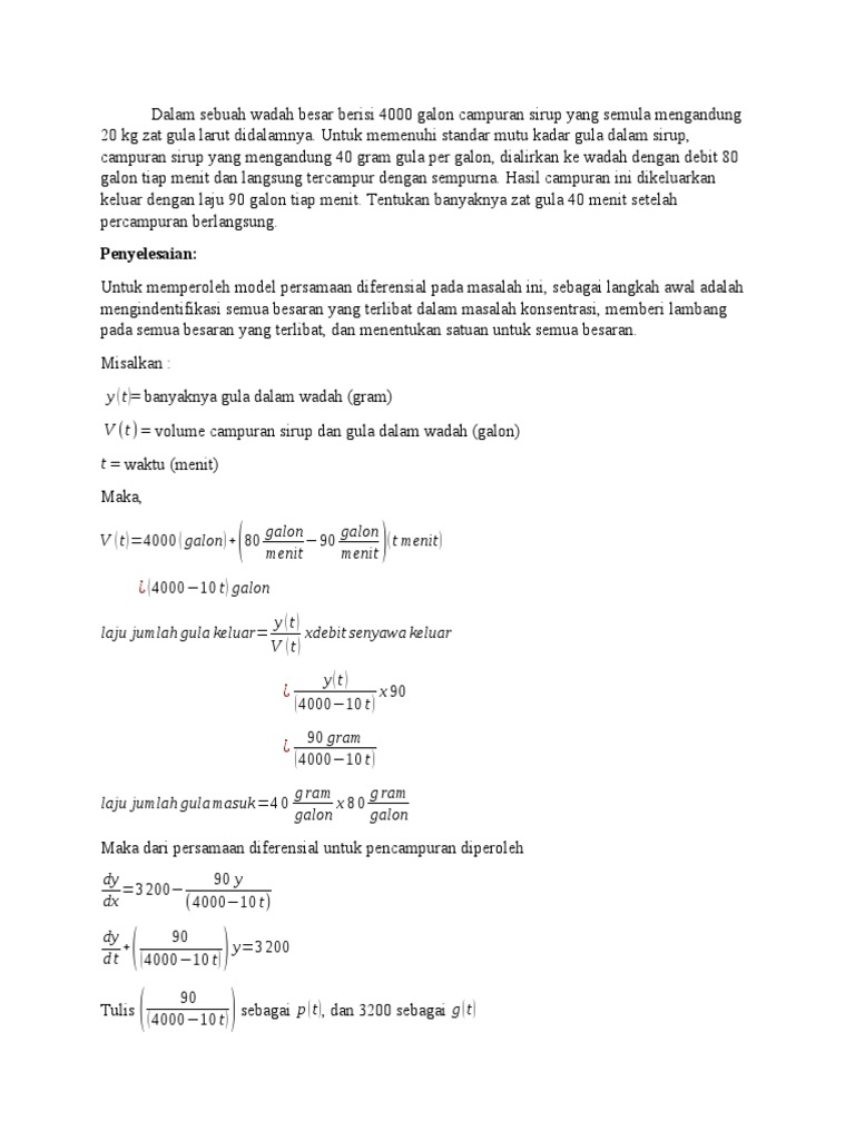 Perhitungan Gula | PDF