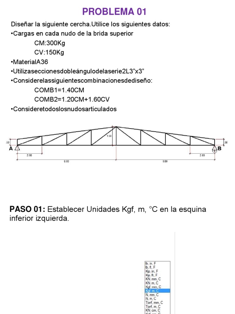 9 DISEÑO DE UNA CERCHA DE ACERO | PDF
